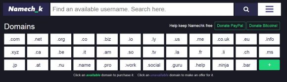 Namechk - Find an available username & secure brand across the internet