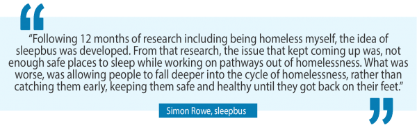 sleepbus is giving the homeless a safe night's sleep | SBBM